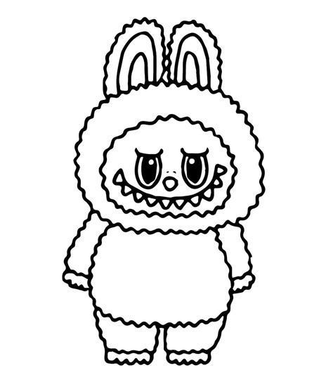 Printable Labubu Coloring Page Free Download And Print For You