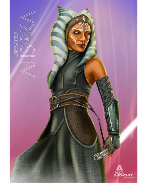 Ahsoka Pinup Alex Guenther Illustrations