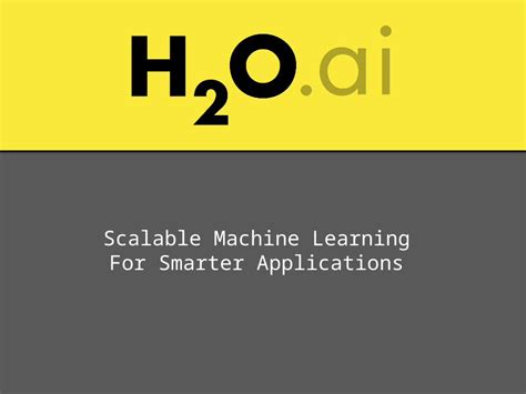 Pptx Data Science Machine Learning And H2o Dokumentips