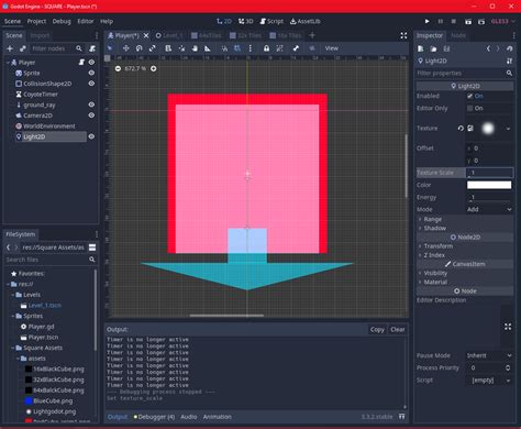 light isn t working properly not sure what is happening r godot