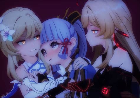 Lumine X Ayaka By Thuyanh22 On Deviantart