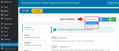 bootstrap popover responsive wordpress plugin documentation