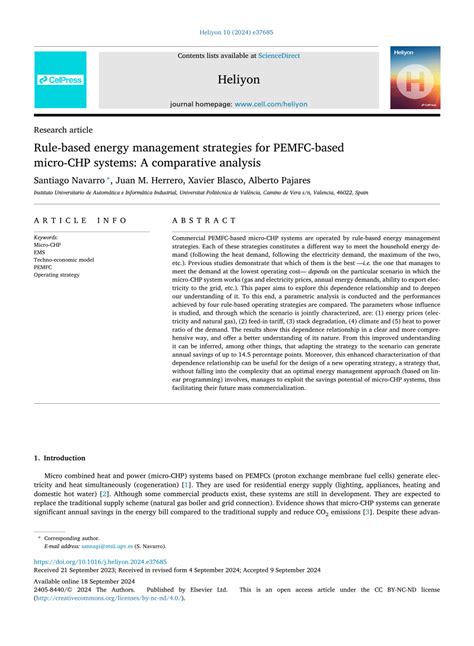 pdf rule based energy management strategies for pemfc based micro chp