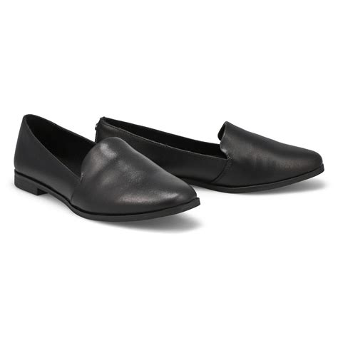 Softmoc Womens Peyton Leather Slip On Flat