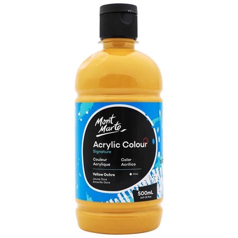 Acrylic Colour Signature 500ml 16 9 Us Fl Oz Yellow Ochre Föndurlist