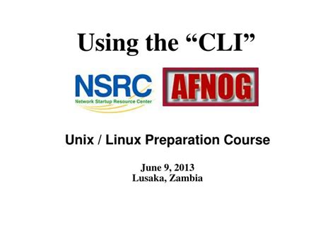 Ppt Master The Cli Unix Linux Preparation Course Powerpoint Presentation Id