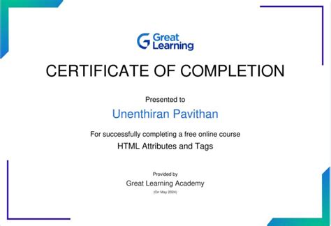 Pavithan Unenthiran On Linkedin Html Webdev Greatlearning