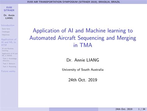 Pdf Application Of Ai And Machine Learning To Automated Aircraft