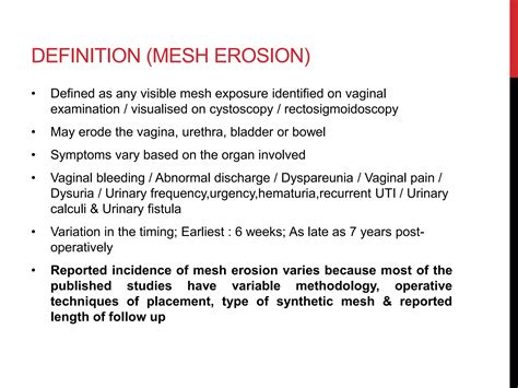 Role Of Mesh At Current Practice In Urogynae PDF