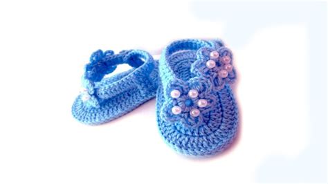 Пинетки сандали голубые 11 см Василиса #16 how to crochet for beginners ...