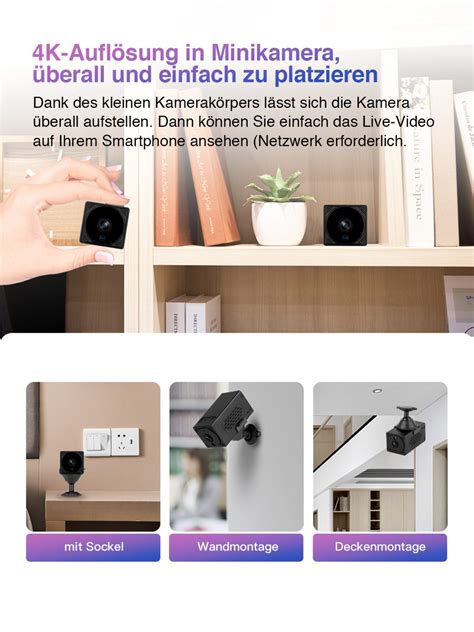Mw1 Pro 4k 2k Wlan Mini Kamera Mit 2600mah Akku Miniwürfel Gut