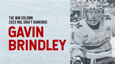 Gavin Brindley 2023 Nhl Draft Profile The Win Column