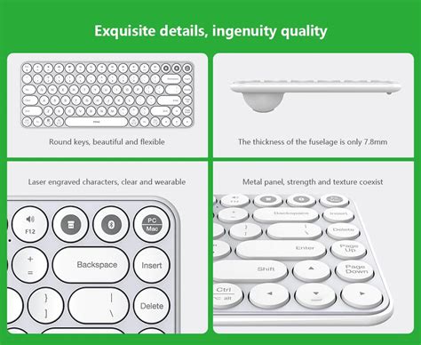 Xiaomi MIIIW Mini Bluetooth Dual Mode Keyboard Keys Black GadStyle BD