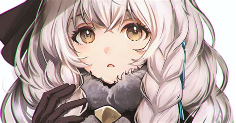 麻花辫女孩插画特辑