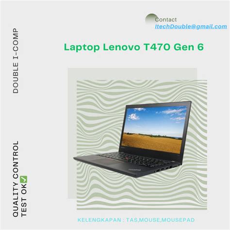Jual Lenovo Thinkpad T Laptop Bisnis Dengan Intel Core I Gen Desain Ergonomis Harga