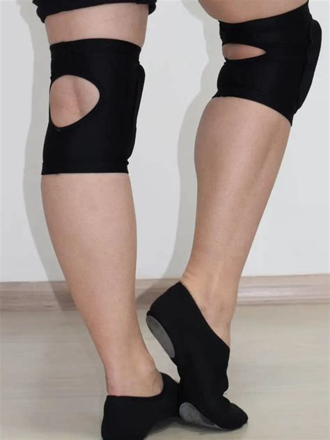 ᐉ Наколінники з вирізом для танців та гімнастики 5 мм Xxl Чорний 1145827 • Краща ціна в Києві