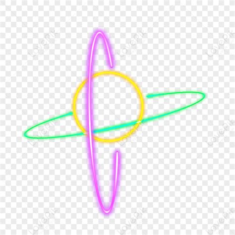 네온 우주 일러스트 일러스트선 색상 크로스 위성만화네온 패턴 Png 일러스트 무료 다운로드 Lovepik