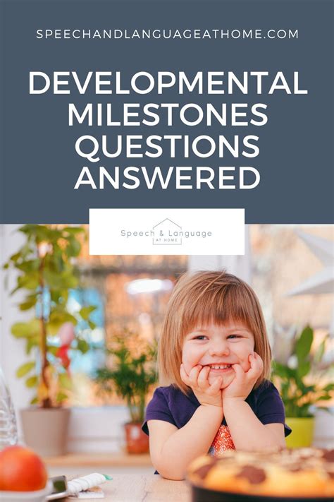 Ask A Speech Therapist Developmental Milestones Artofit