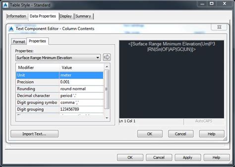 solved surface elevation table no millimeters unit autodesk community