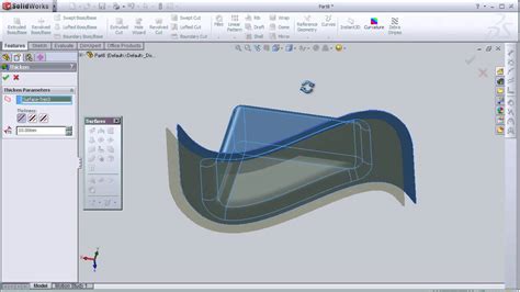 27 Solidworks Surface Tutorial Thicken Surface Youtube