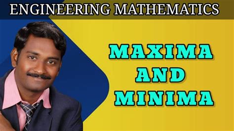 23 Maxima And Minima Practice Problem Engineering Maths Youtube