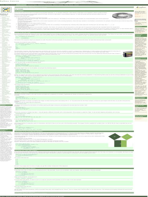 Python Tutorial For Loops Pdf Control Flow Computer Programming
