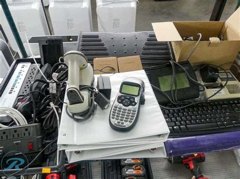 Shelf Of Hp Deskjet 3752 Printer Surge Protectors And Office Supplies Roller Auctions