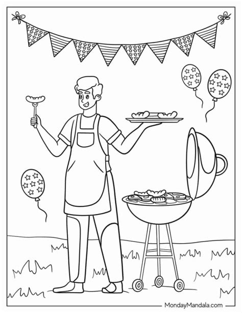 Bbq Coloring Pages