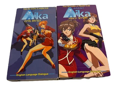 Agent Aika Vhs Lot Of 2 Final Battle And Naked Mission £3546 Picclick Uk