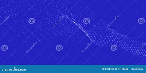 Abstract Digital Particle Wave Futuristic Dotted Wave Big Data