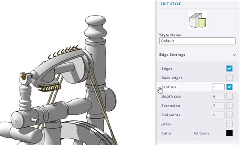 Black Outlines And Edges Accumulate To Turn Details Black With Distance SketchUp Go SketchUp