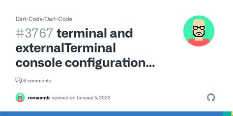 Terminal And Externalterminal Console Configuration Should Warn That They Are Not Supported For