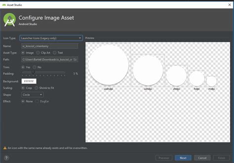 Android Studio Asset Studio Doesnt Work Stack Overflow