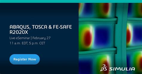 Simulia On Linkedin Abaqus Tosca Fe Simulia Webinar