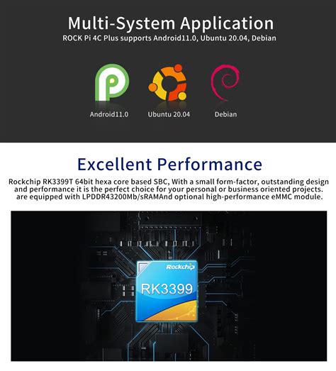 Mua Rock Pi 4c Plus Rk3399 T Single Board Computer Lpddr4 4gb Support Android 11 0 And Linux
