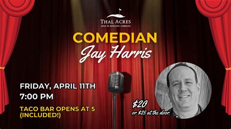 Comedian Jay Harris At Thal Acres Westfield