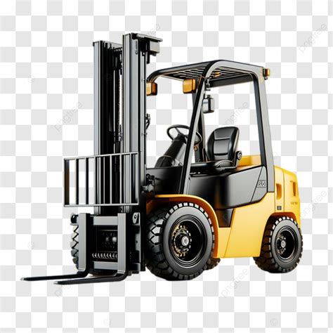 로 올린 포크와 넓은 드라이버 좌석을 특징으로하는 검은 색 악센트가있는 현대식 노란 지게차 지게차 노란색 현대의 Png 일러스트 및 이미지 에 대한 무료 다운로드