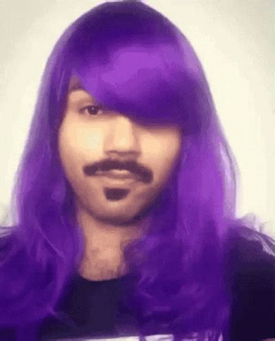 Funny Cute Purple Wig 