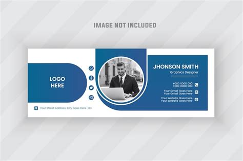 Premium Vector Creative Modern Email Signature Deign Template