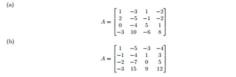 Solved Find A Basis For Nul A And A Basis For Col A Where Chegg Com