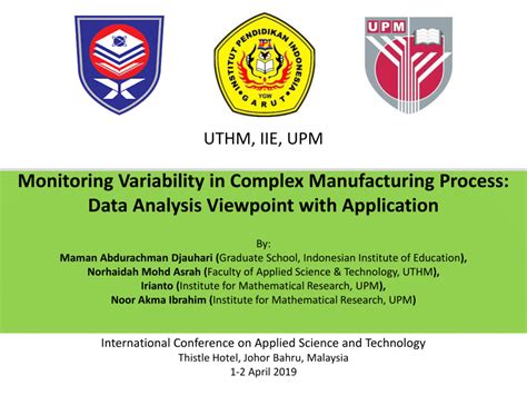 Pdf Monitoring Variability In Complex Manufacturing Process Data Analysis Viewpoint With