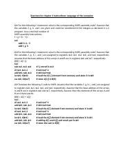 Exercises Chapter With Solution Docx Exercises For Chapter Instructions Language Of The