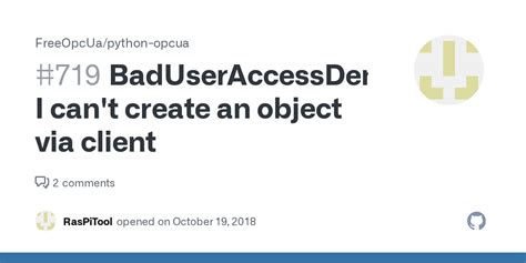 Baduseraccessdenied I Cant Create An Object Via Client · Issue 719