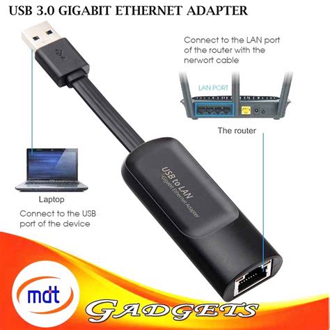 Mbps USB To RJ Gbps External Wired Network Converter Ethernet Lan Adapter Hub