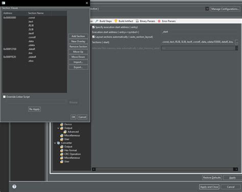 F0563100section Address Overflow Out Of Range Slib Forum Rl78