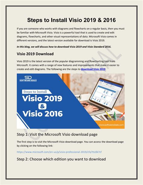 Steps To Install Visio 2019 2016 By SoftwareDeals Issuu