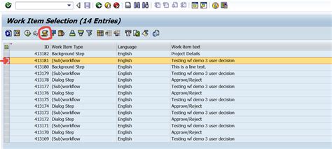 Using Workflow Container Elements Sapcodes