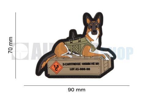 Airsoftology German Shepard Tactical Dog Patch Airsoftshop Belgique