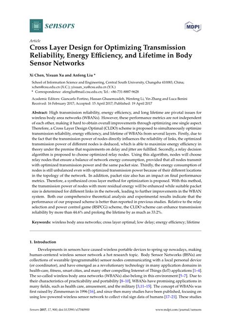 Pdf Cross Layer Design For Optimizing Transmission Reliability