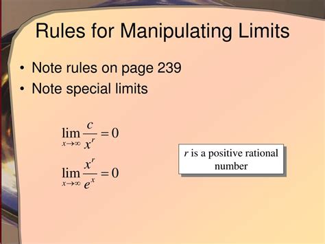 Ppt Limits At Infinity Powerpoint Presentation Free Download Id 1223814